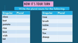 3. PPT- Cl 2 Singular Plural noun Part 1.pptx