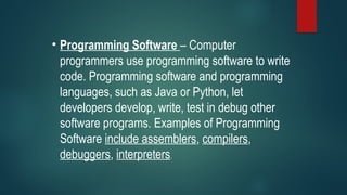 This is about softare and different types of software | PPTX
