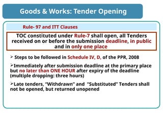 3.Tender Opening.ppt PPR TRAINING PPR TRAINING | PPT