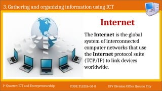 Grade 6 ICT GATHERING AND ORGANIZING INFORMATION.pptx