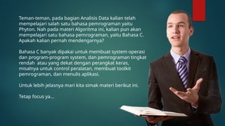 3. Algoritma dan Pemrograman - Bahasa Pemrograman C #1.pptx
