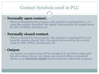 Logic Concepts as used in programmable logic controller | PDF