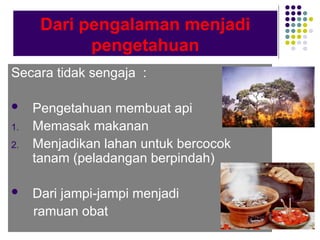 sains pertanian dalam materi pengantar ilmu pertanian | PPT
