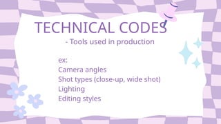 CODES AND CONVENTION IN MEDIA. MIL-12. S | PPTX