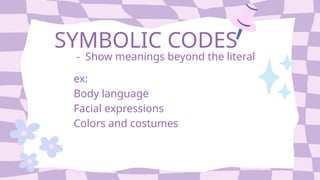 CODES AND CONVENTION IN MEDIA. MIL-12. S | PPTX