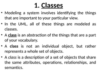 Basic structural modelling in unified modelling language | PPTX