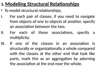 Basic structural modelling in unified modelling language | PPTX