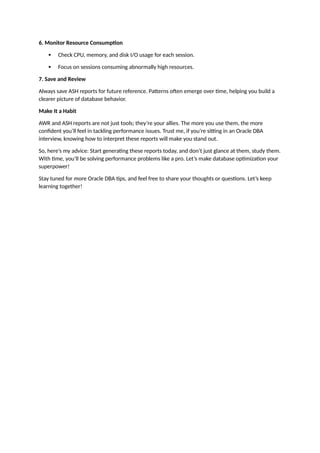 3.AWR and ASH Reportsfor Oracle Tuning.docx