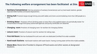 Site Welfare Practice in terms of interior Projects | PPTX