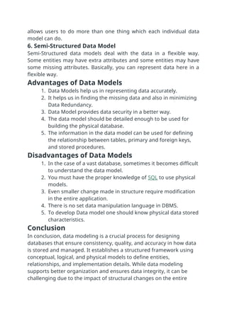 3. The Data Model Types of relational models | DOCX