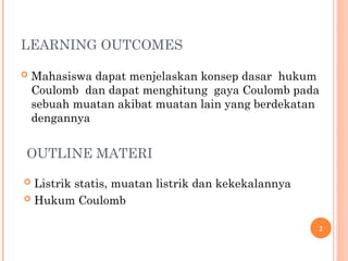 PPT.Hukum coulomb -Listrik statis, muatan listrik dan kekekalannya ...