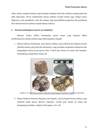 Batuan Sedimen.pdf terbentuk pengendapan | PDF