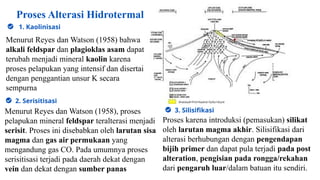 FAKTOR Alterasi Hidrotermal GEOLOGI GEOTERMAL KELAS GEOFISIKA.pptx