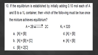 general chemistry 2 equilibrium 2nd quarter | PPTX