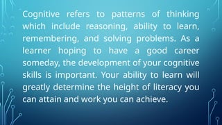 Cognitive Development Lesson for Personal Development | PPTX