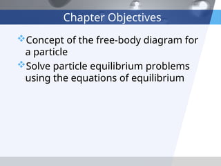 3.Chapter 3.ppt equilibrium of a particle | PPT