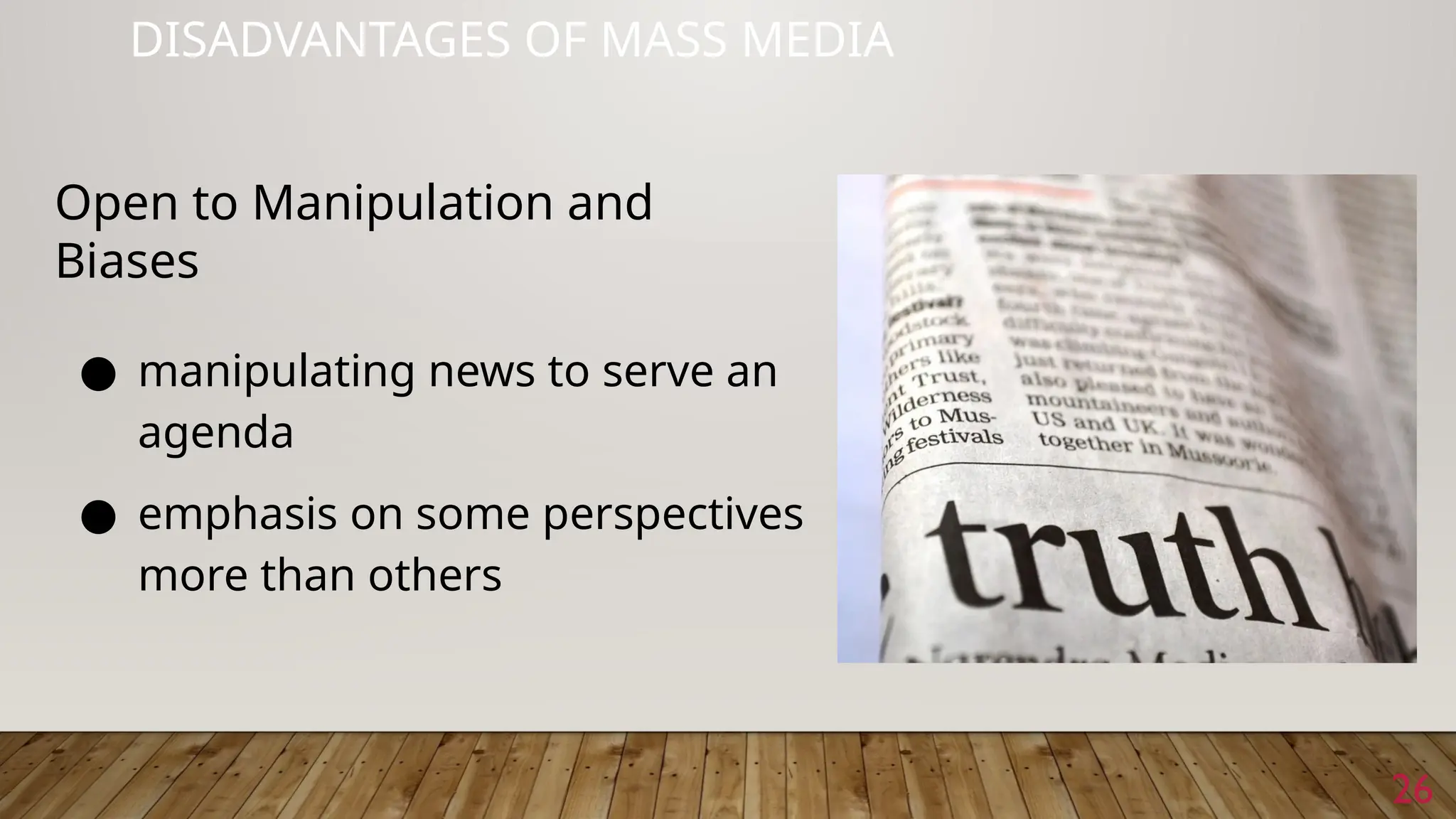 mass media - Disciplines and Ideas in the applied social sciences | PPTX