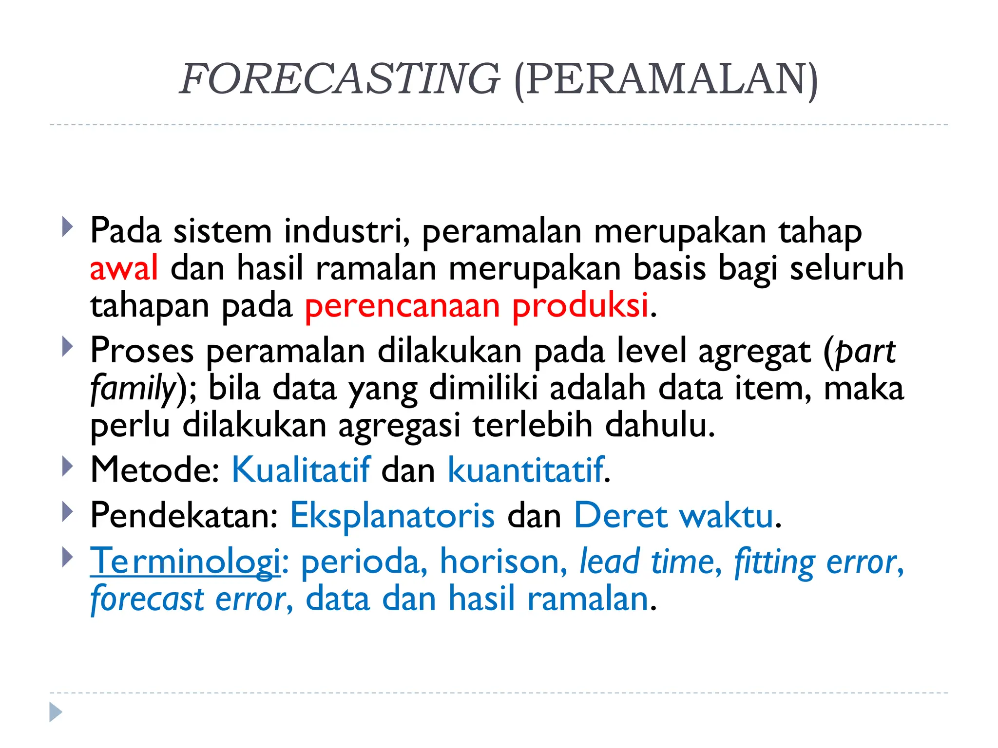 Forecasting penjualan produksi dan manufaktur.ppt