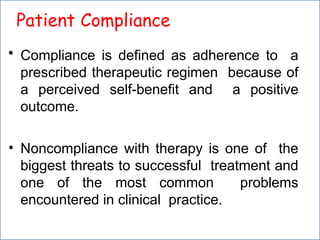 Clinical Pharmacy_Patient Compliance .pptx
