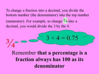 3.1 percentages grade 7 MYP materials.ppt
