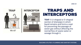 Vent piping systems; Ventilation and Ventilation System; Plumbing traps ...
