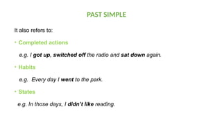 Use of PAST SIMPLE verbs in english. Let's learn | PPTX