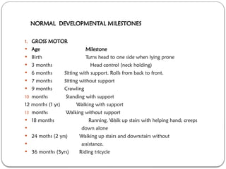 3. Developmental Milestones method of development | PPTX