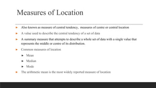 Measures of Central Tendency Business Statistics | PDF