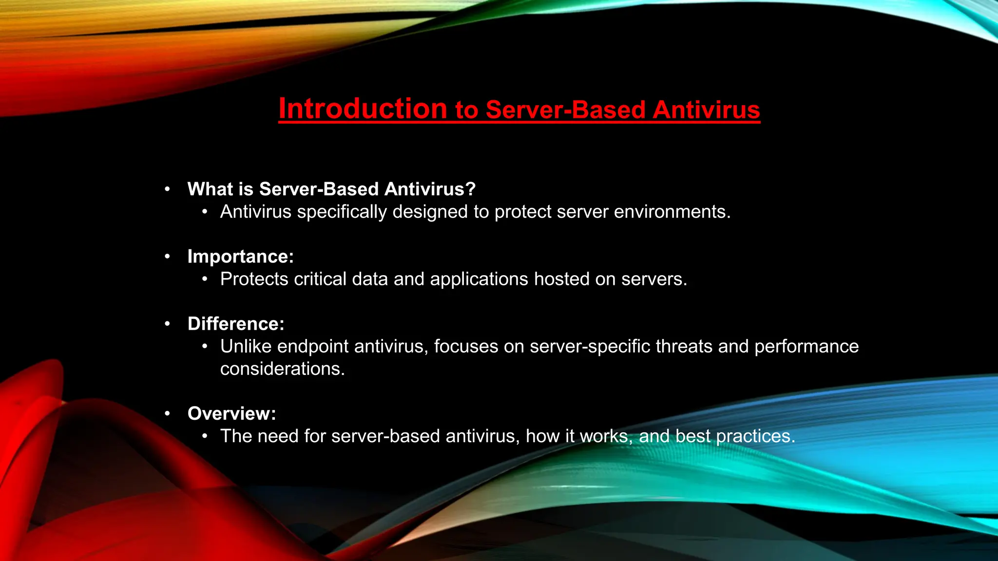 3. Server based Antivirus and its applications | PDF