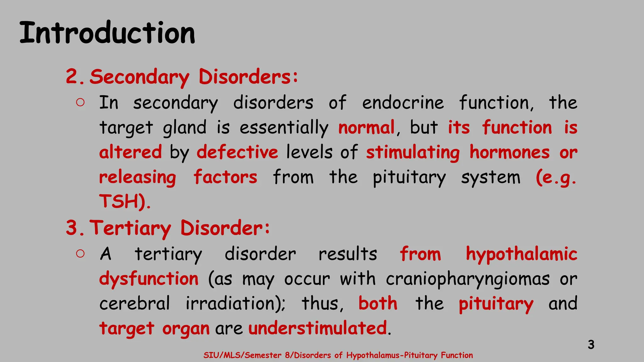 3. Disorders of Hypothalamus-Pituitary Function 2018.pptx