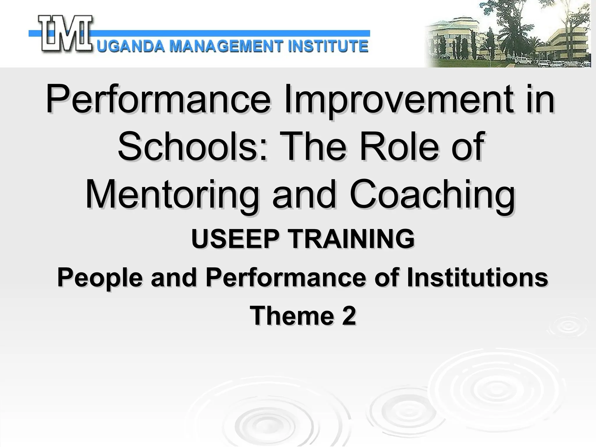3.5 Performance Improvement_The Role of Employee Mentoring and Coaching ...
