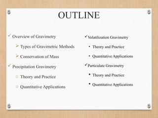Introduction to gravimetric analytical method ppt | PPTX