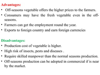 3. Off-season and protected cultivation of vegetable crops.pptx