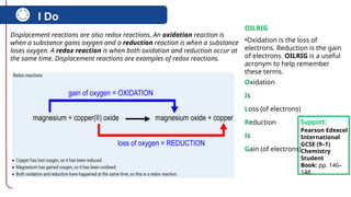 3. Displacement Reactions igcse chemistr | PPTX