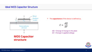 Metal Oxide Semiconductor Capacitor (MOS Capacitor) | PPTX