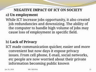 IMPACT OF COMPUTER SCIECE ON SOCIETY | PPTX