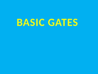 Logic Gates and different types of gates | PPTX