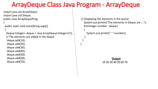 3. The Collection Classes.pdf Various Java methods | PDF