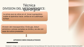 Apendicectomia laparoscopica y apendicectomia laparoscopica complicada ...