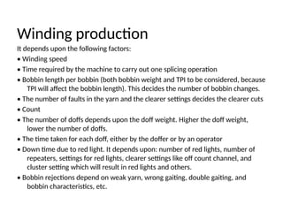Comprehensive Guide to Yarn Winding Processes and Package Stability in ...