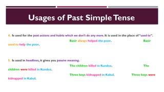 Comprehensive Guide to English Past Tenses for Freshman Students | PPTX