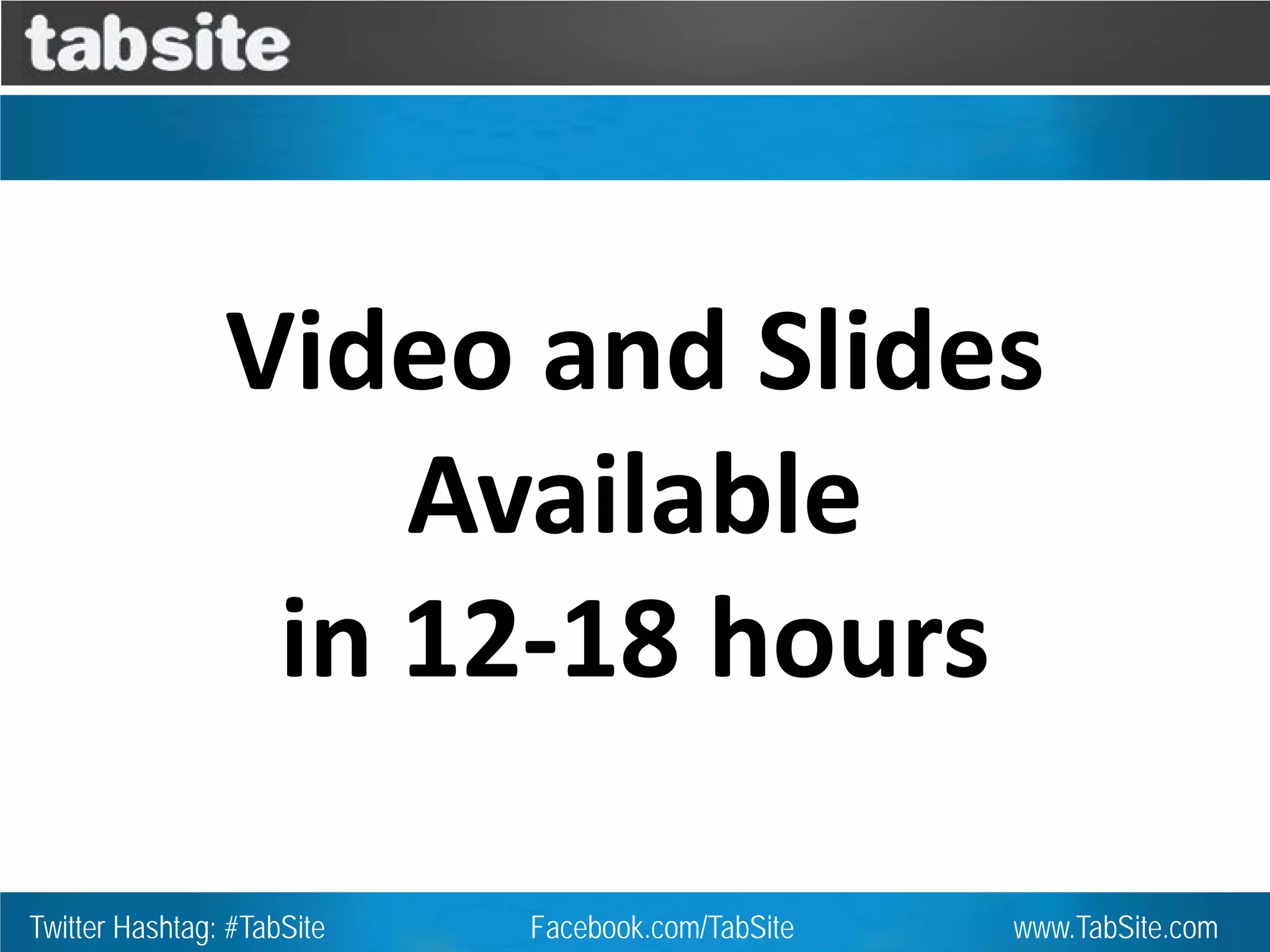 TabSite Contests and Timeline Webinar | PDF | Web Conferencing ...