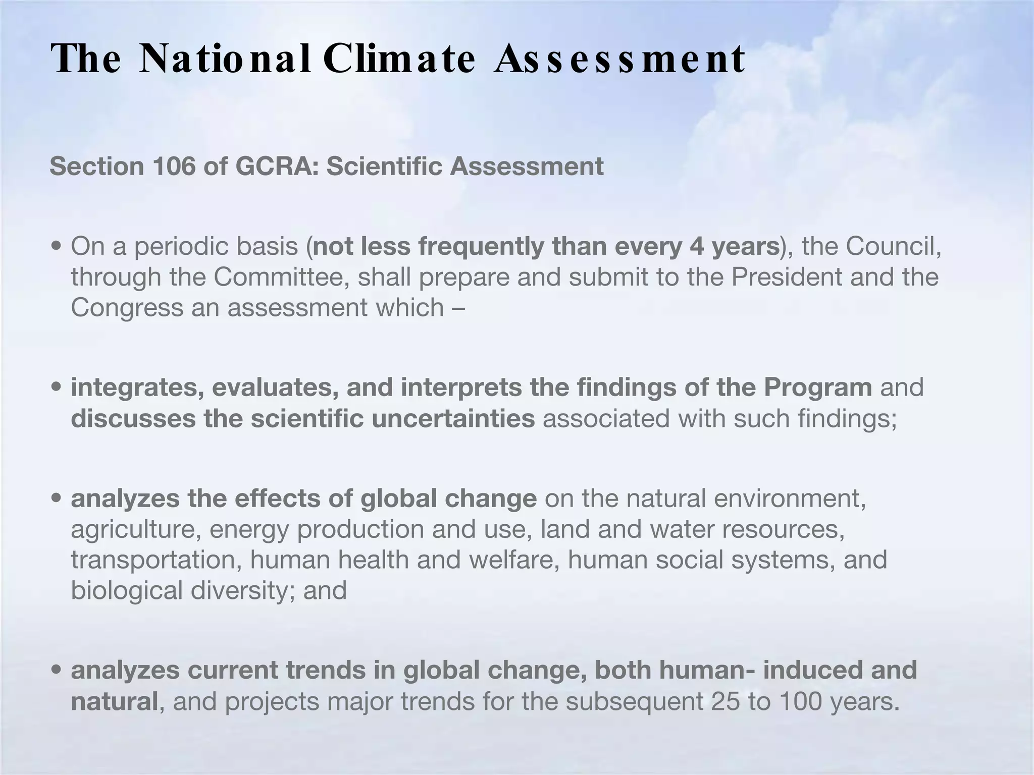 National Climate Assessment | PPT