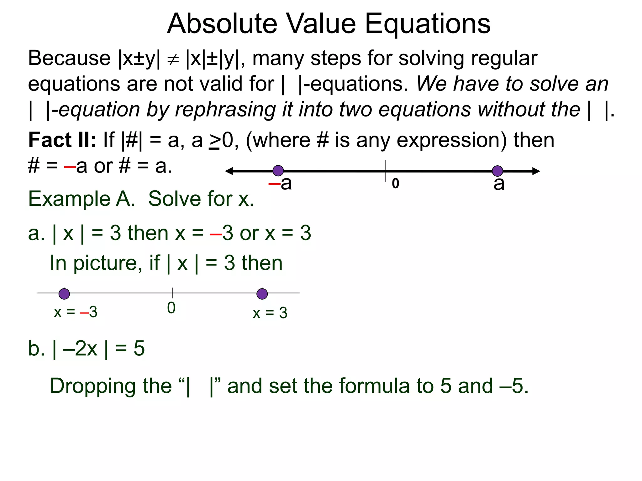 3 2 absolute value equations-x | PPT