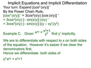 3.2 implicit equations and implicit differentiation | PPTX