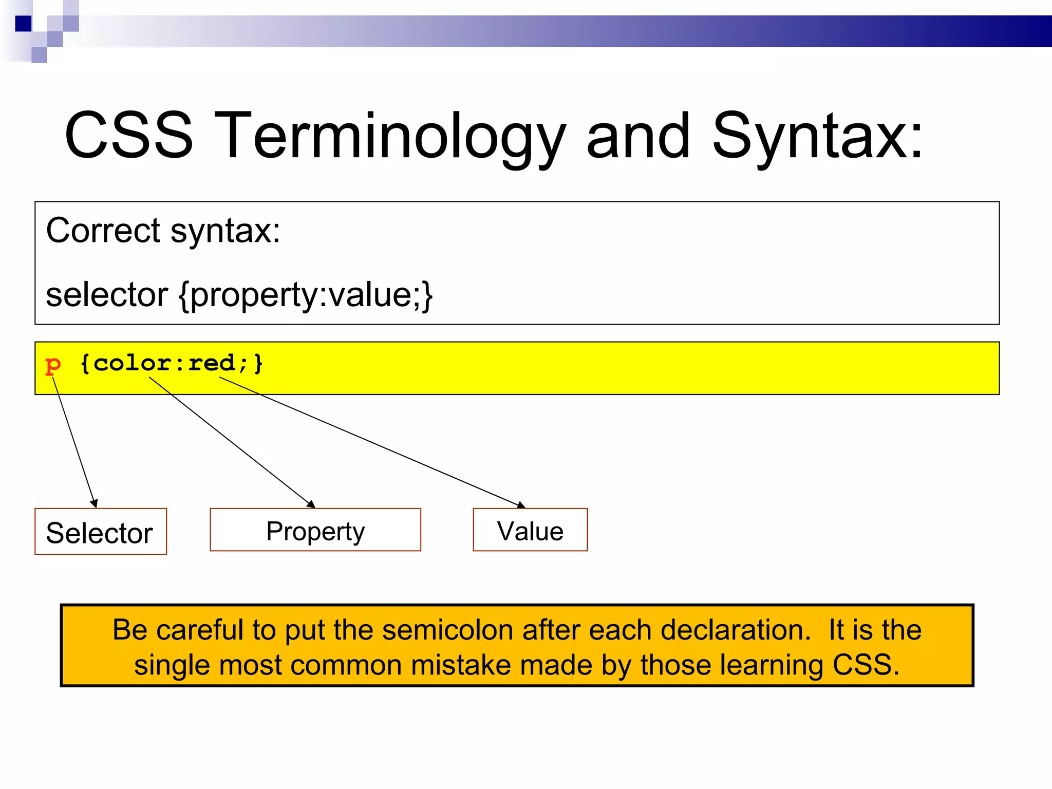 3.2 introduction to css | PPT