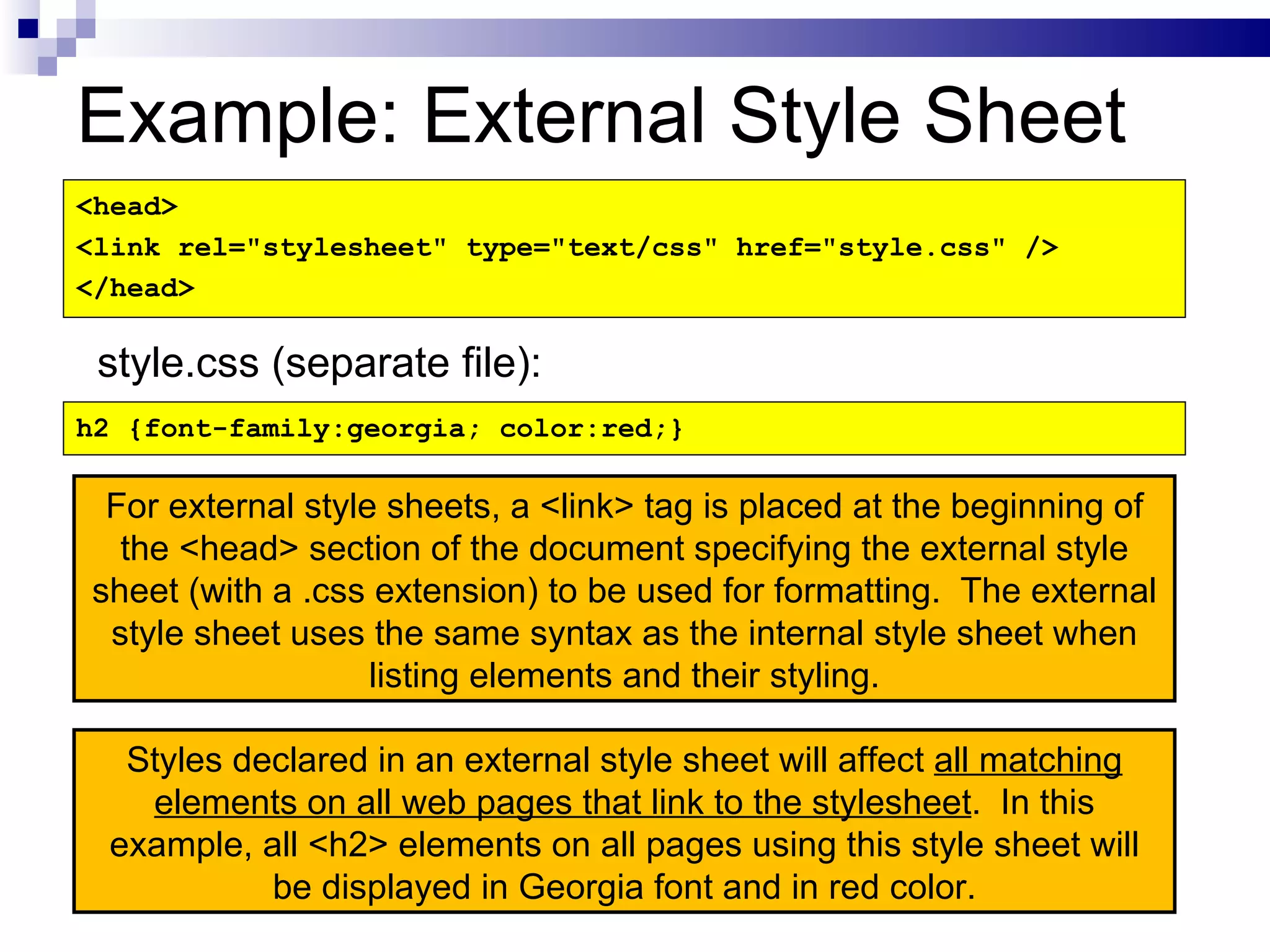 3.2 introduction to css | PPT