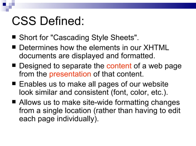 3.2 introduction to css | PPT