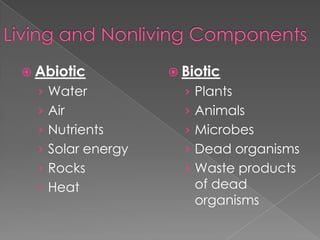 3 2 major components of an ecosystem | PPTX