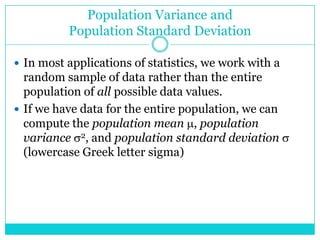 3.2 measures of variation | PPTX